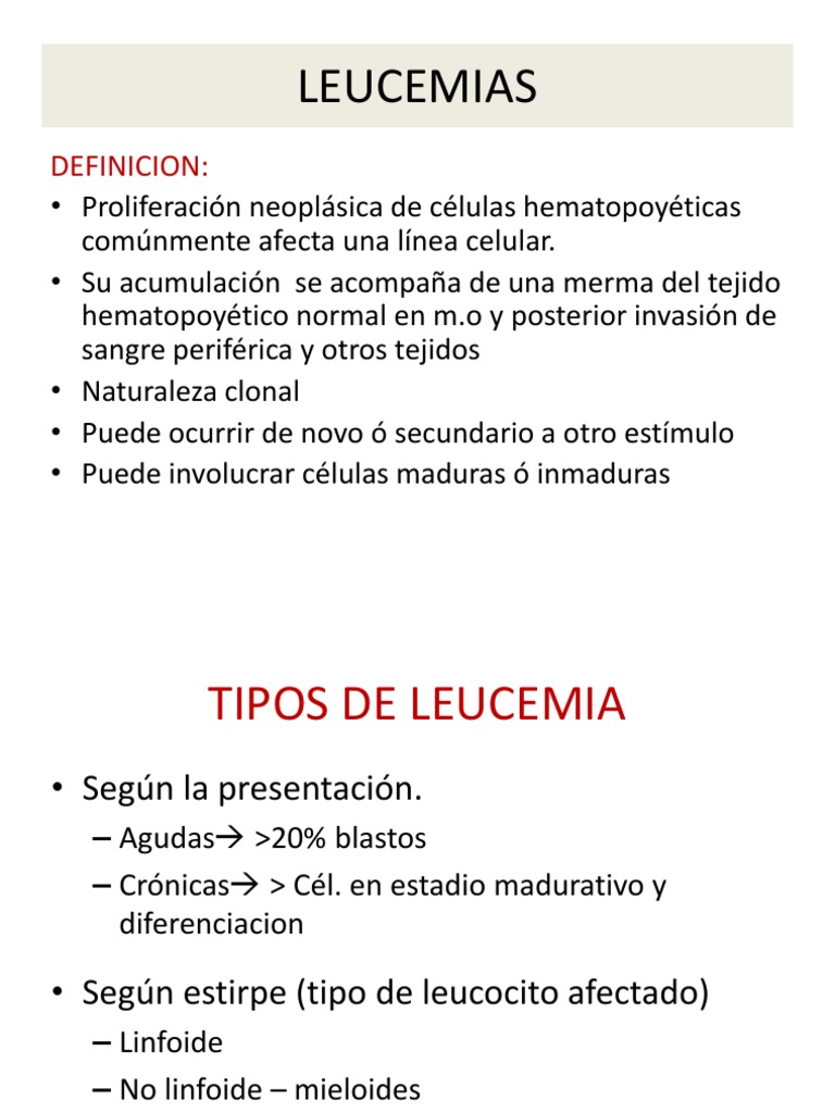 Guía Completa sobre Leucemias | PDF | Leucemia | Especialidades Medicas