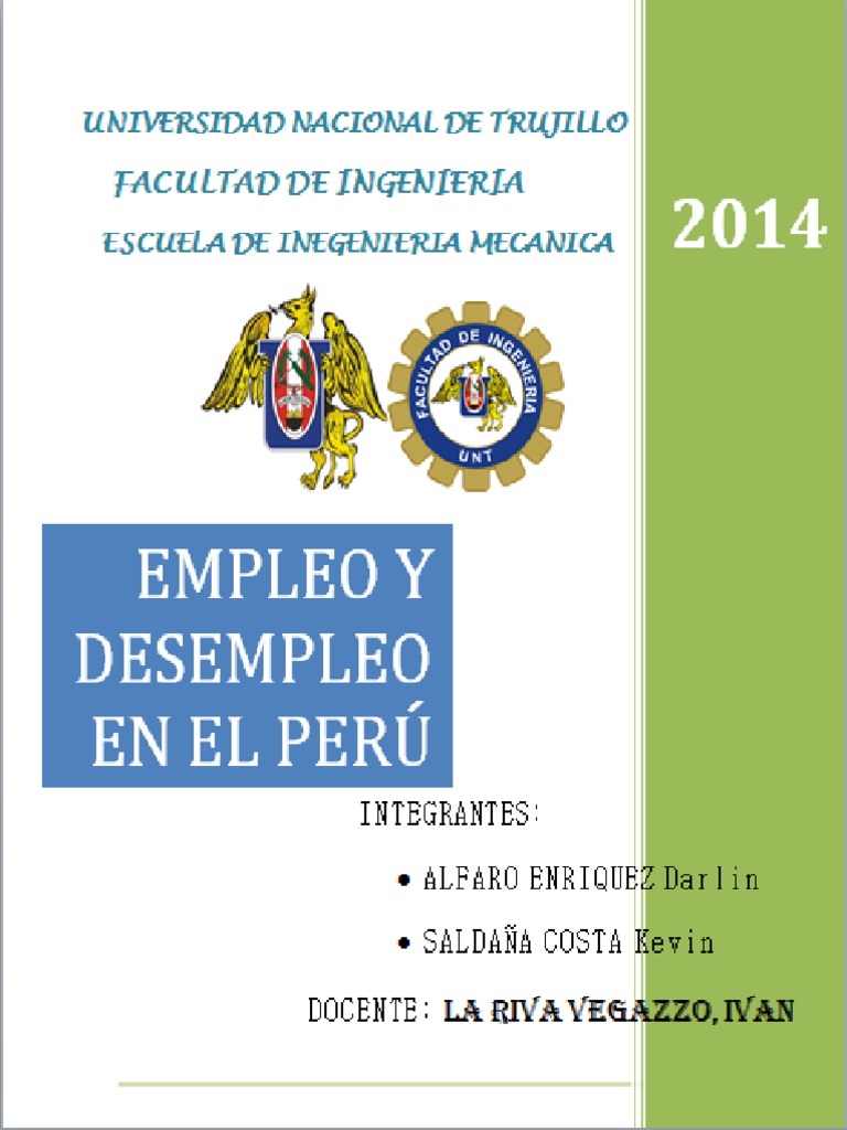 Empleo y Desempleo en El Peru | PDF | Desempleo | Ciencias sociales