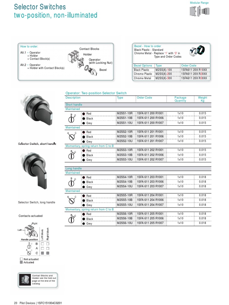 Selector Abb | PDF | Switch | Manufactured Goods