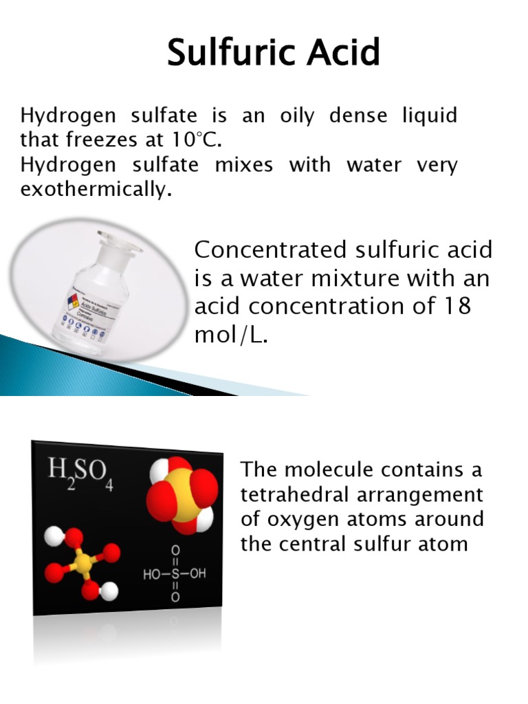 Sulfuric Acid | PDF | Acid | Sulfuric Acid
