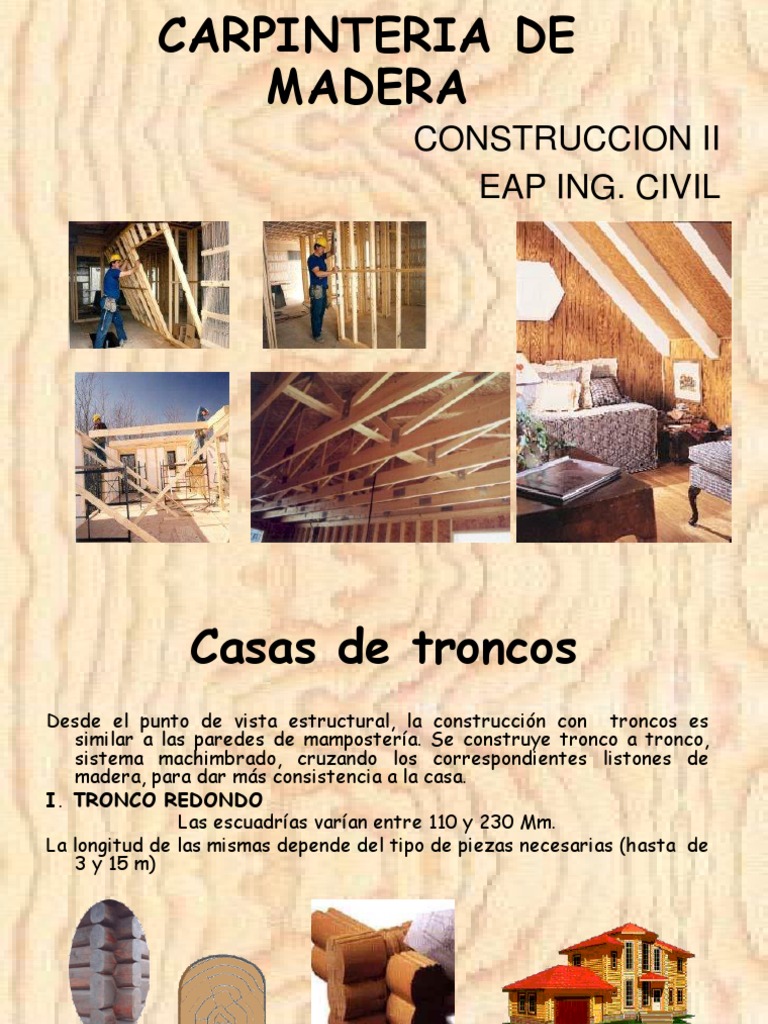 Clase 7 Carpinteria de Madera - Construccion II | PDF | Competitividad | Perú