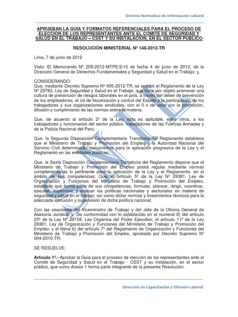 RM 148 2012-TR - Guia de Formatos para La Elección de Representantes ...
