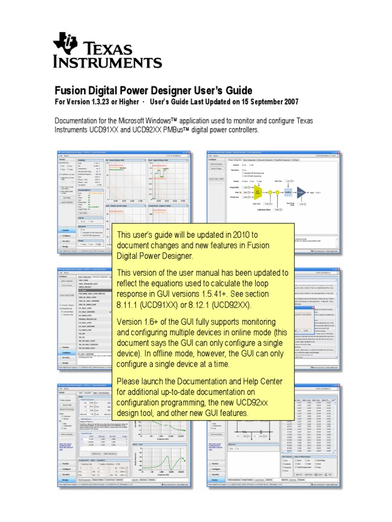 Fusion Digital Power Designer User Guide | PDF | Graphical User ...