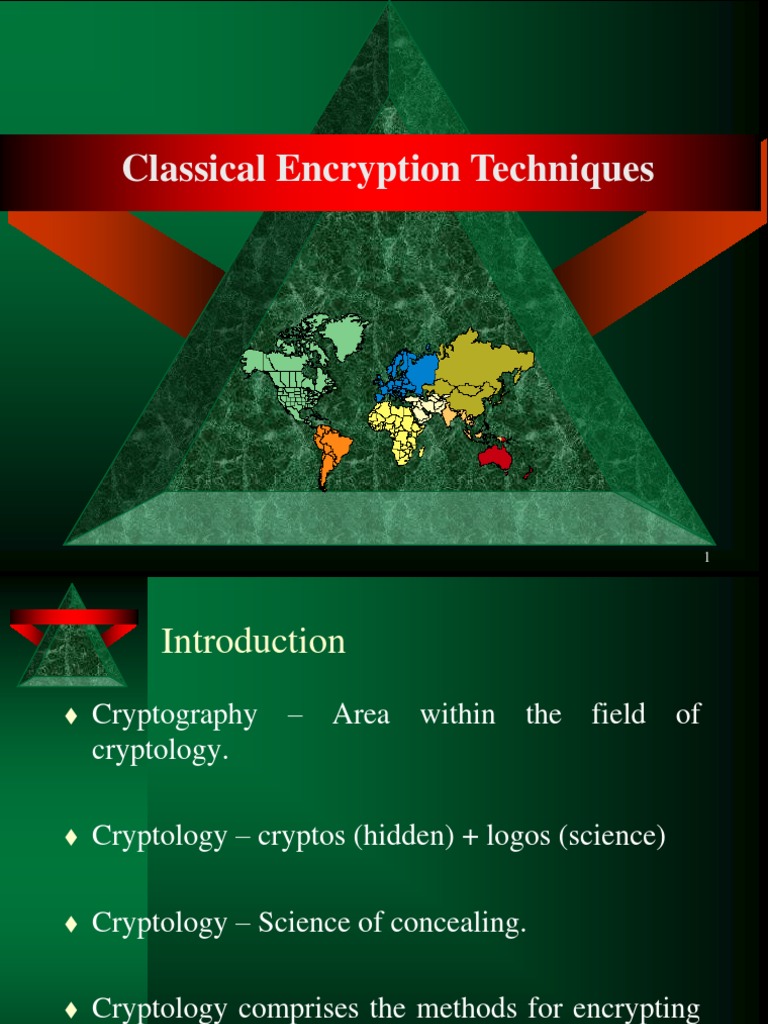 Classical Encryption Techniques | Cryptography | Cipher | Free 30-day ...