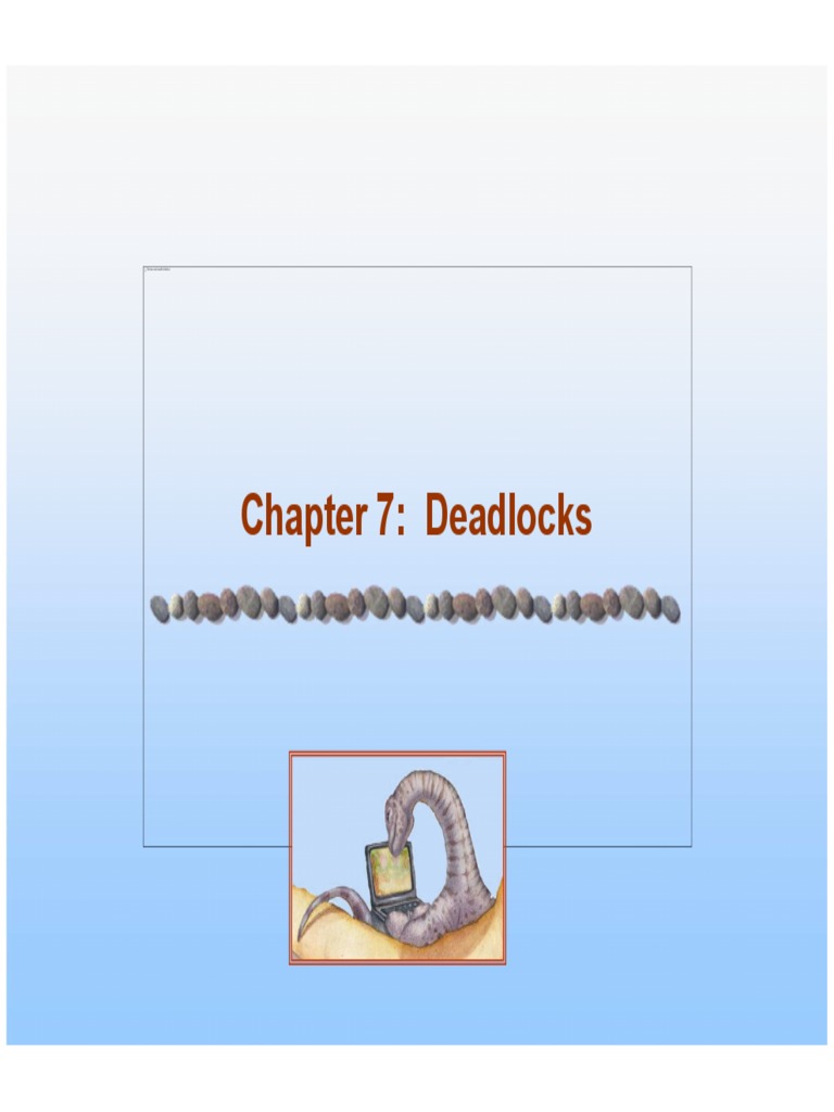 Chapter 7: Deadlocks | PDF | Theoretical Computer Science | Computer Programming