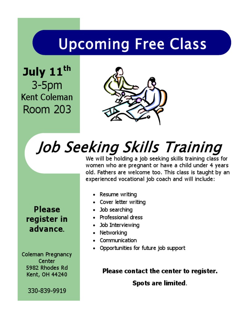 Free Job Skills Class for Parents | PDF