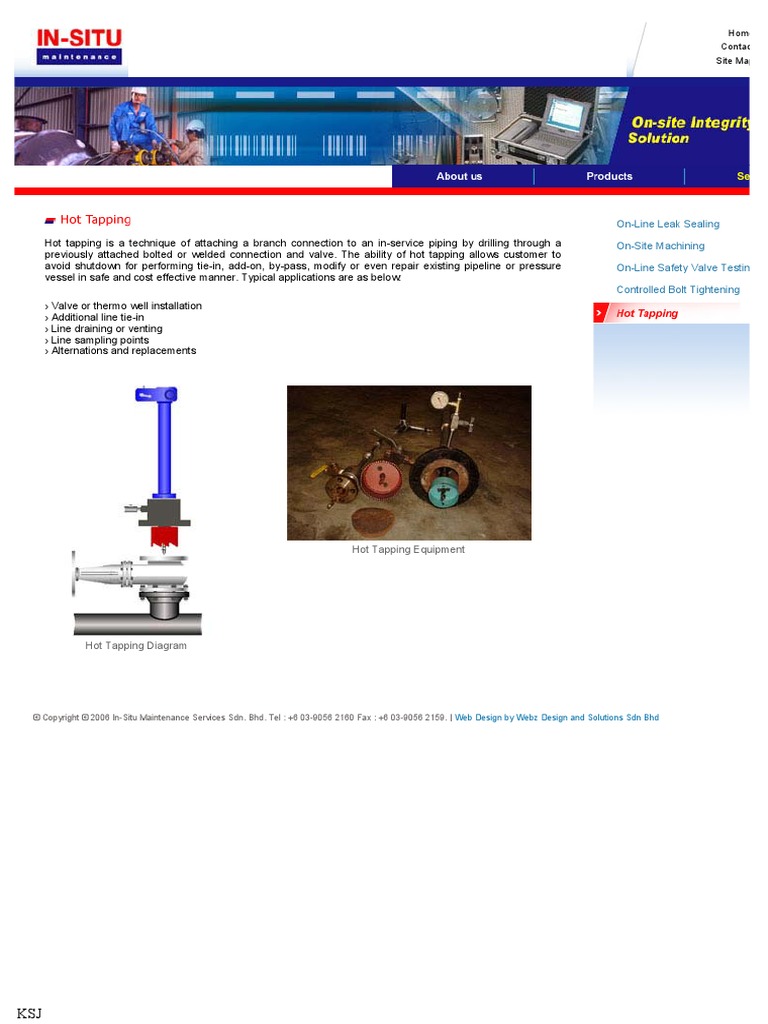 Hot Tapping | PDF