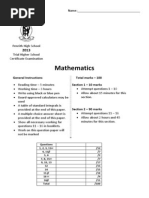 Mathematics Advanced Extension 1 and Extension 2 Reference Sheet PDF ...