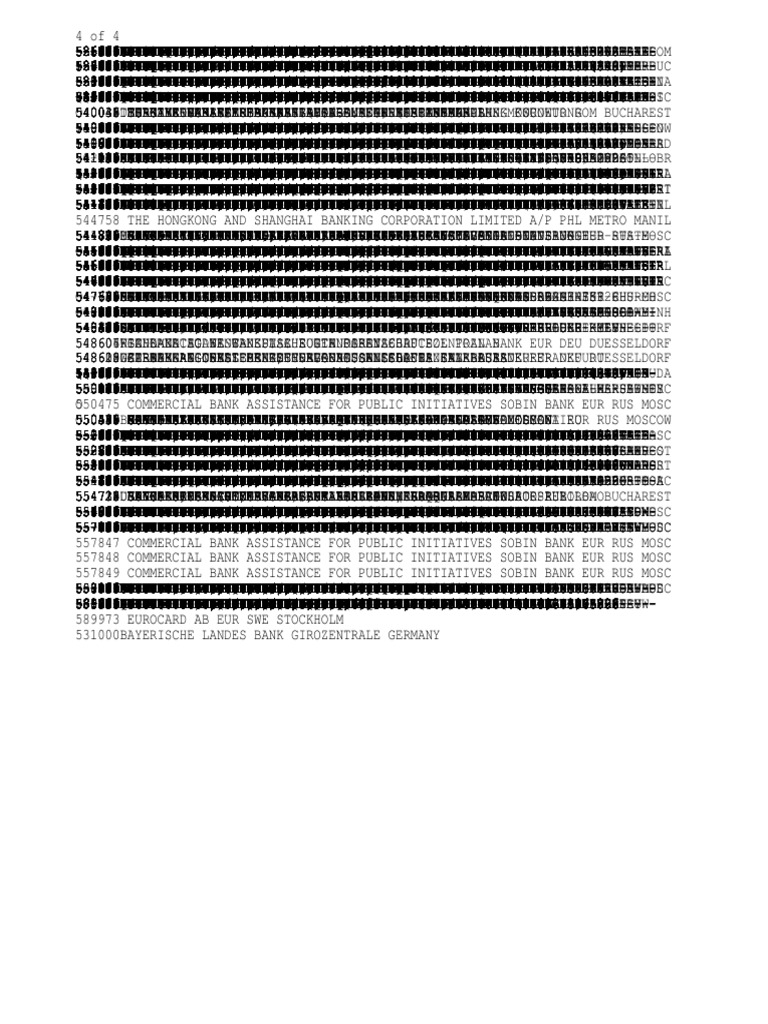 Bin List 4 of 4 Version 2 | PDF | Austria | Citibank