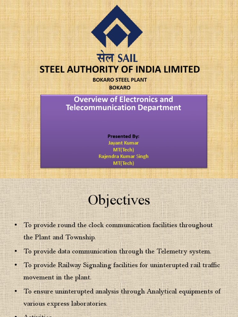 Electronics and Telecom Dept Overview | PDF | Telephone | Closed ...