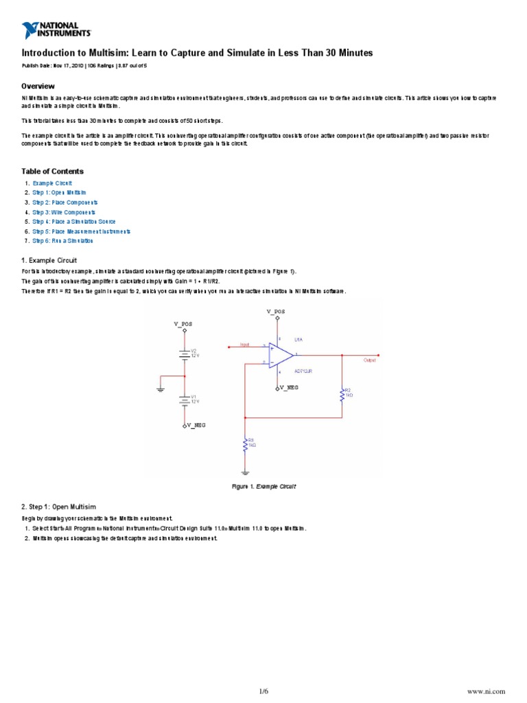 Introduction to Circuit Simulation: A Step-by-Step Guide to Capturing ...