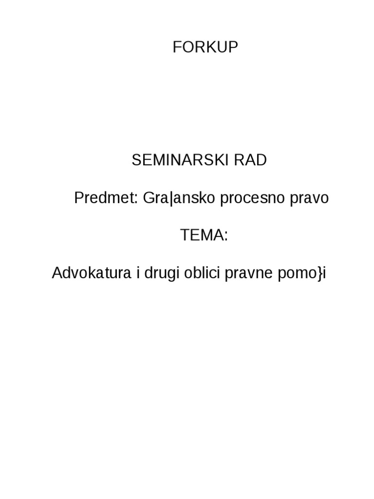 Gradjansko Procesno Pravo | PDF