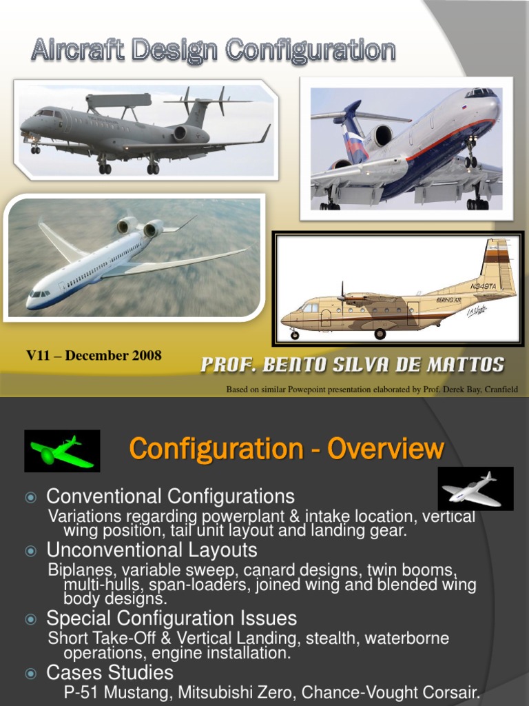 Aircraft Configuration Design: An Overview of Conventional and ...