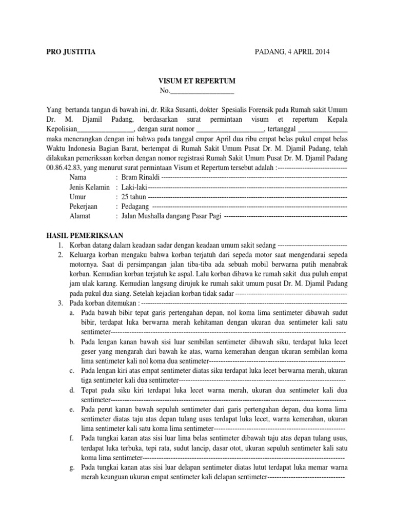 Contoh Penulisan VeR | PDF