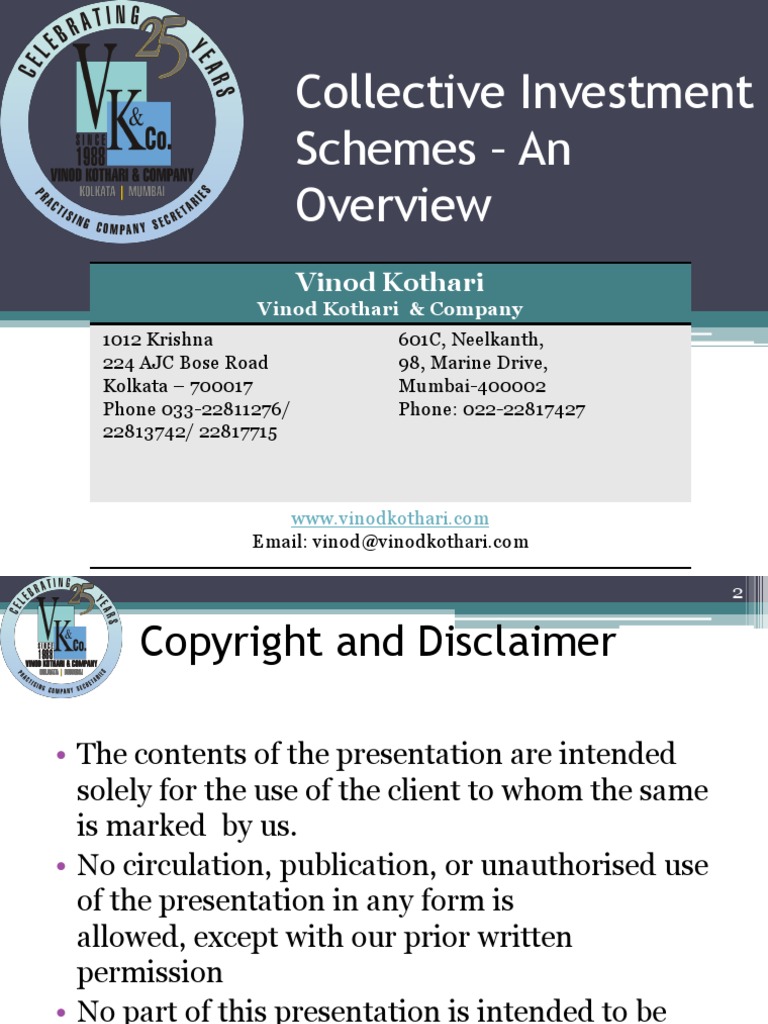 Presentation On Collective Investment Schemes | Download Free PDF ...