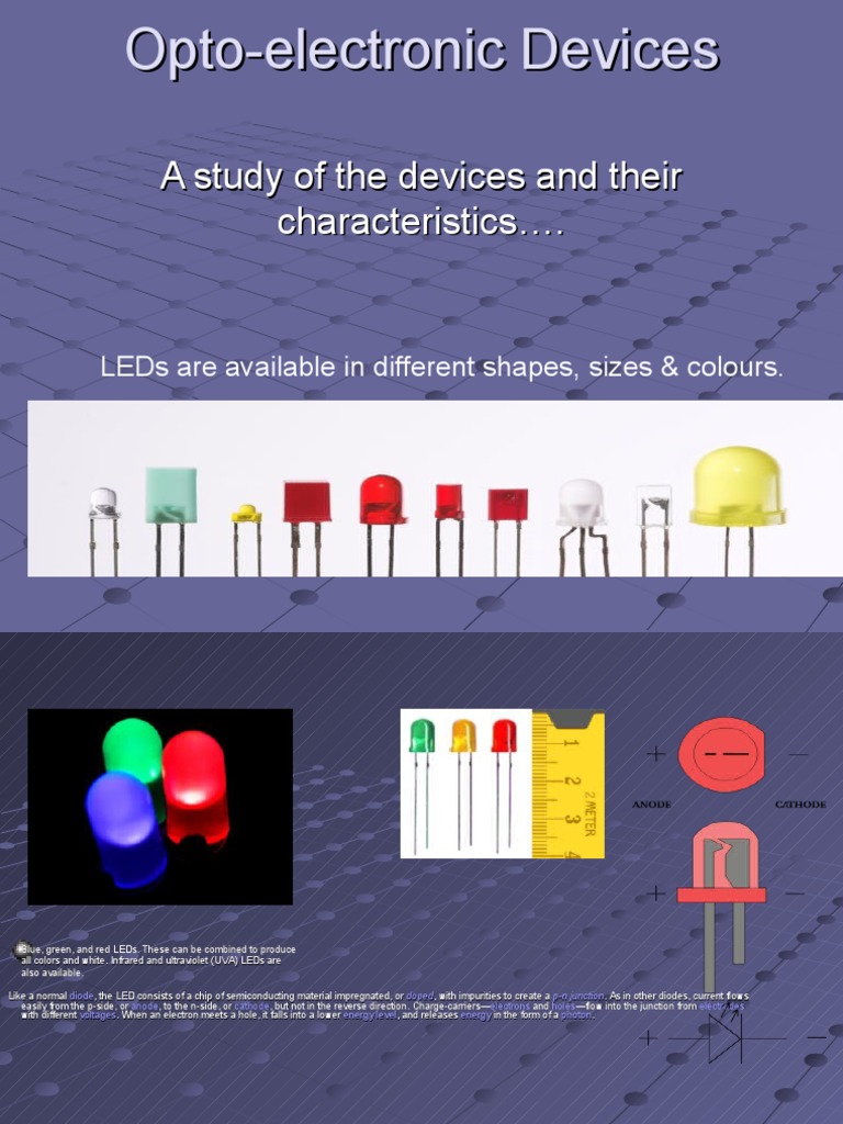Understanding Opto-Electronic Devices | PDF | Light Emitting Diode ...