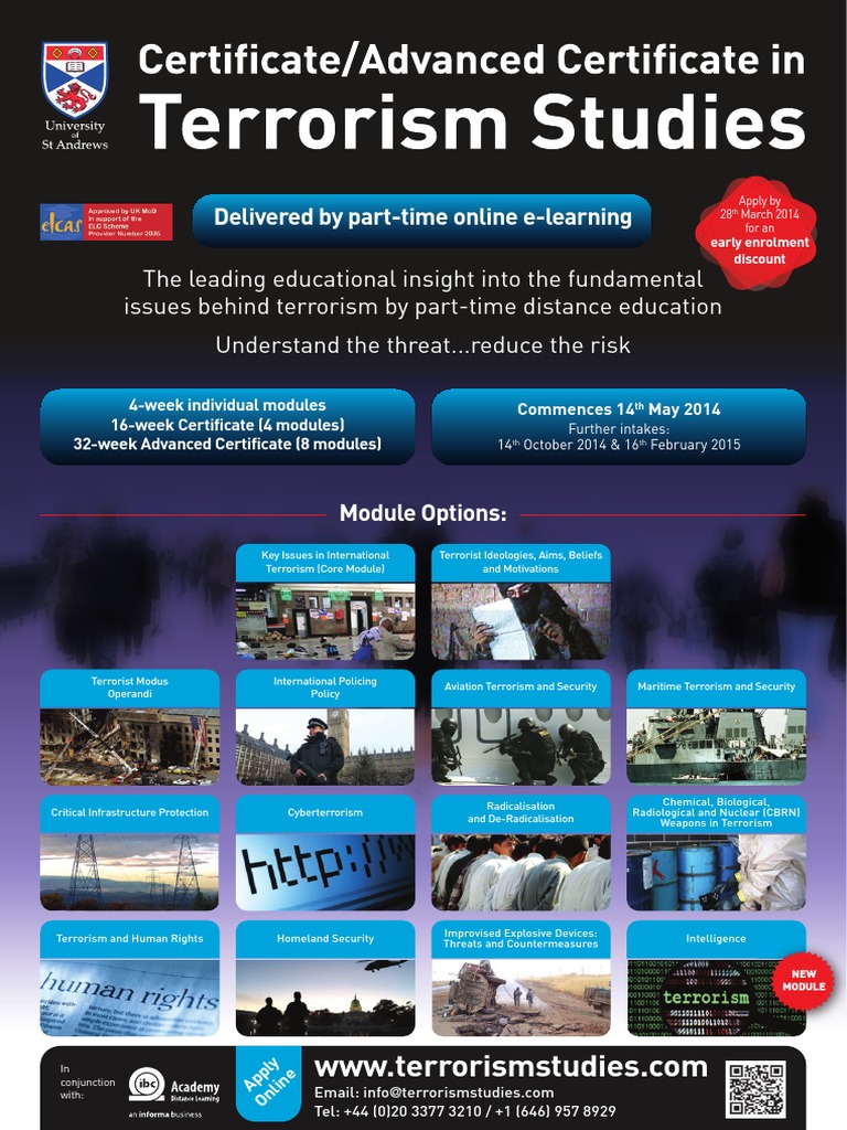FLR2398HA101 Certificate in Terrorism Studies Prospectus | PDF ...