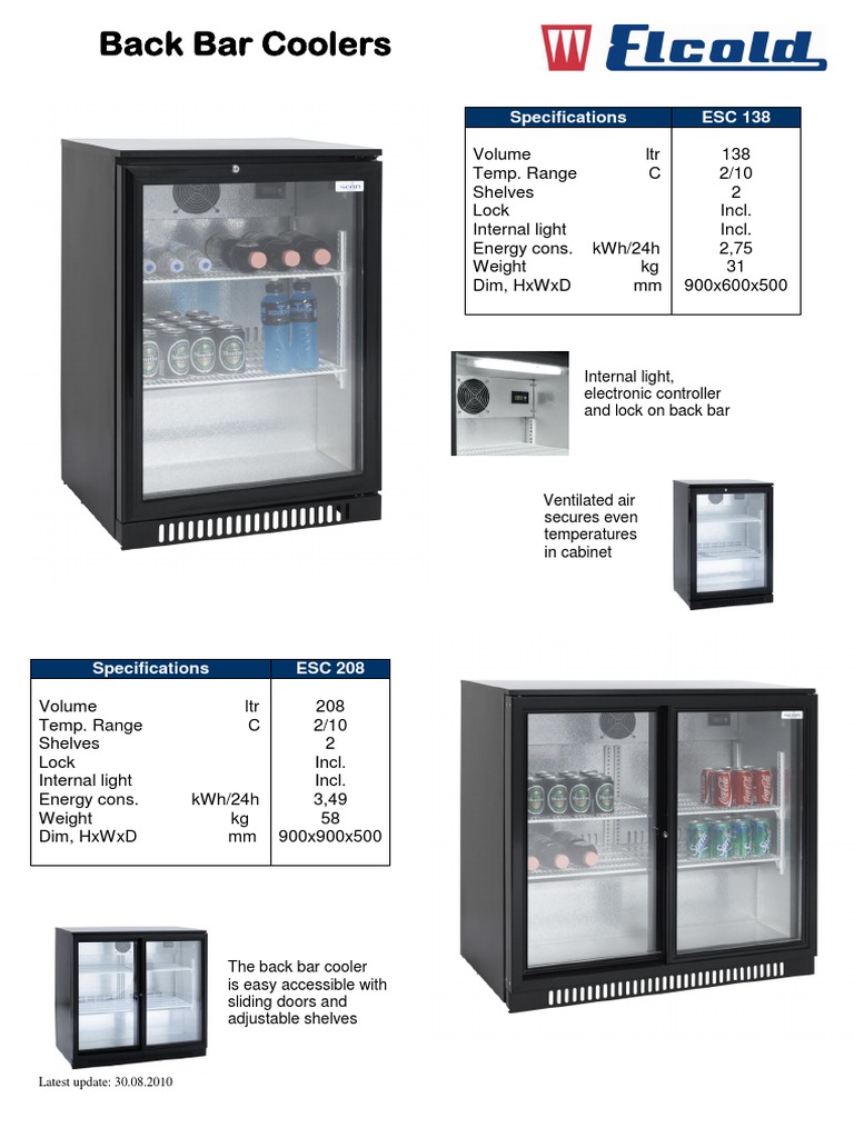 Elcold | PDF | Refrigerator | Litre