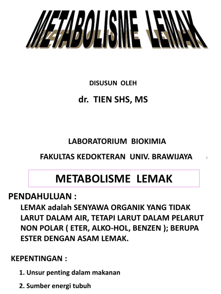 Metabolisme Kolesterol | PDF
