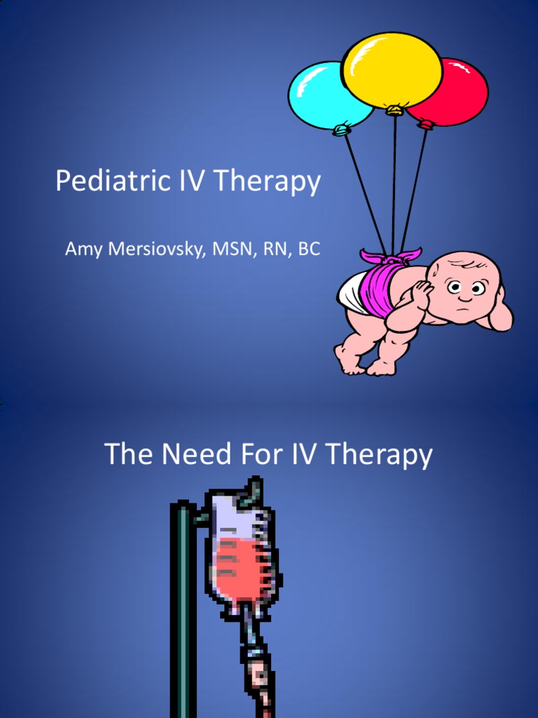 Pediatric IV Therapy Guidelines | PDF | Science & Mathematics