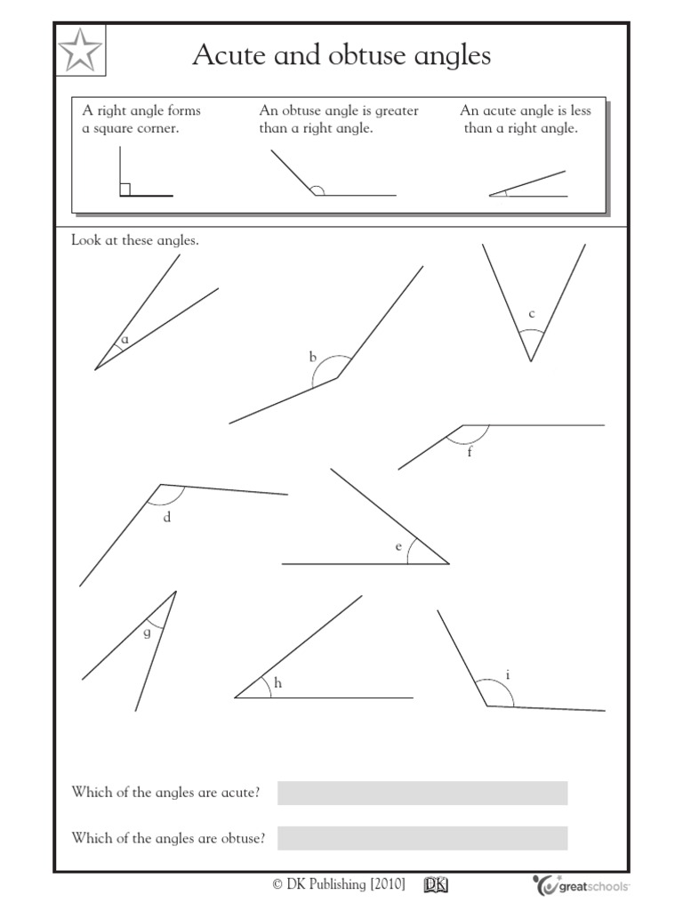 Acute and Obtuse Angles | PDF | Games & Activities | Teaching Methods ...