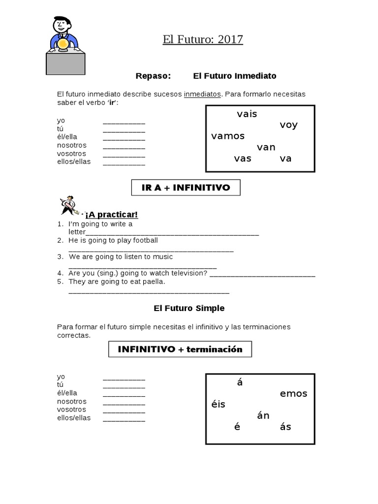 Futuro Inmediato y Futuro Simple | PDF | Language Arts & Discipline