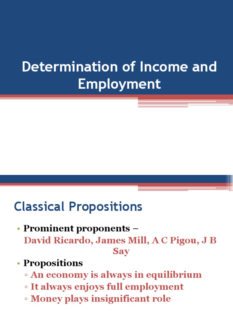 Determination of Income and Employment | PDF | Unemployment | Social ...
