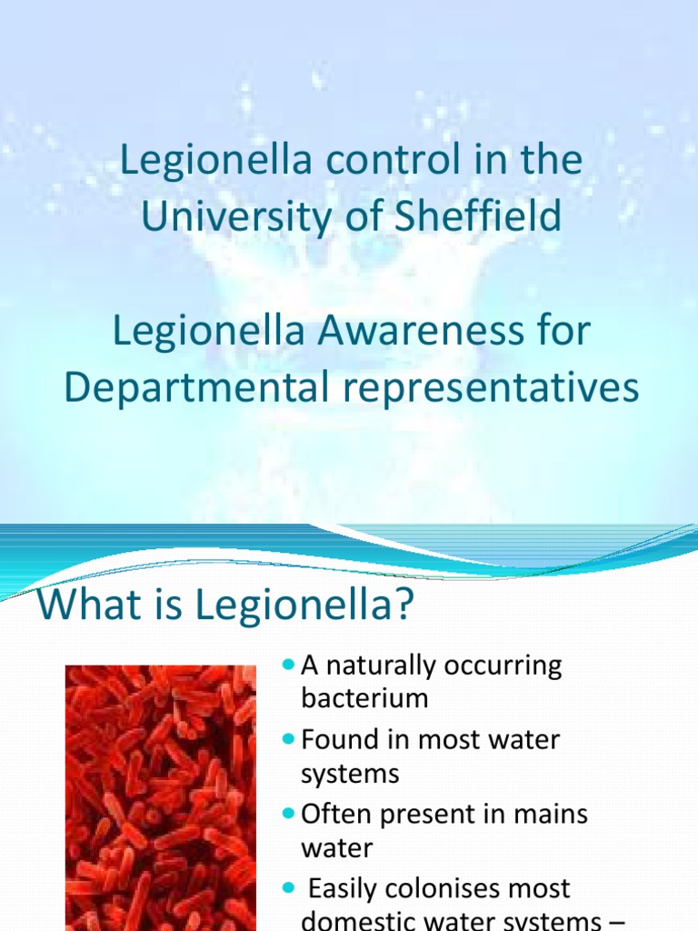 Legionella Awareness Presentation 1 | PDF | Public Health | Wellness