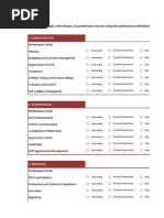 Restaurant Employee Performance Evaluation Form | PDF | Performance ...