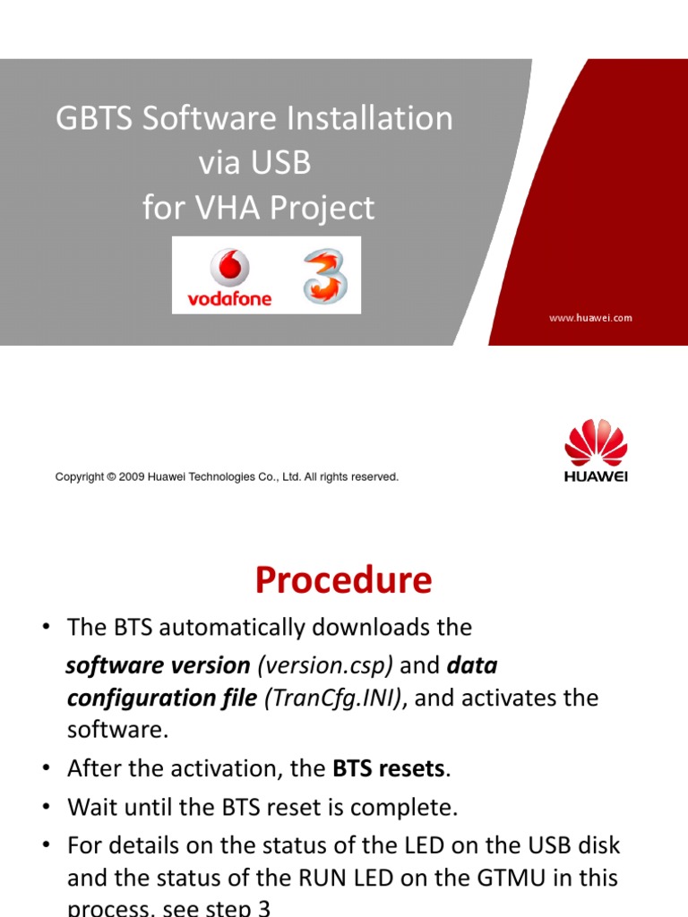 2G BTS USB Commssioning Guide V2.0 | PDF