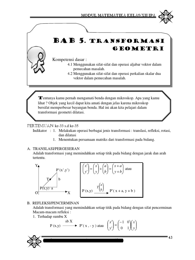 Modul Transformasi Geometri | PDF