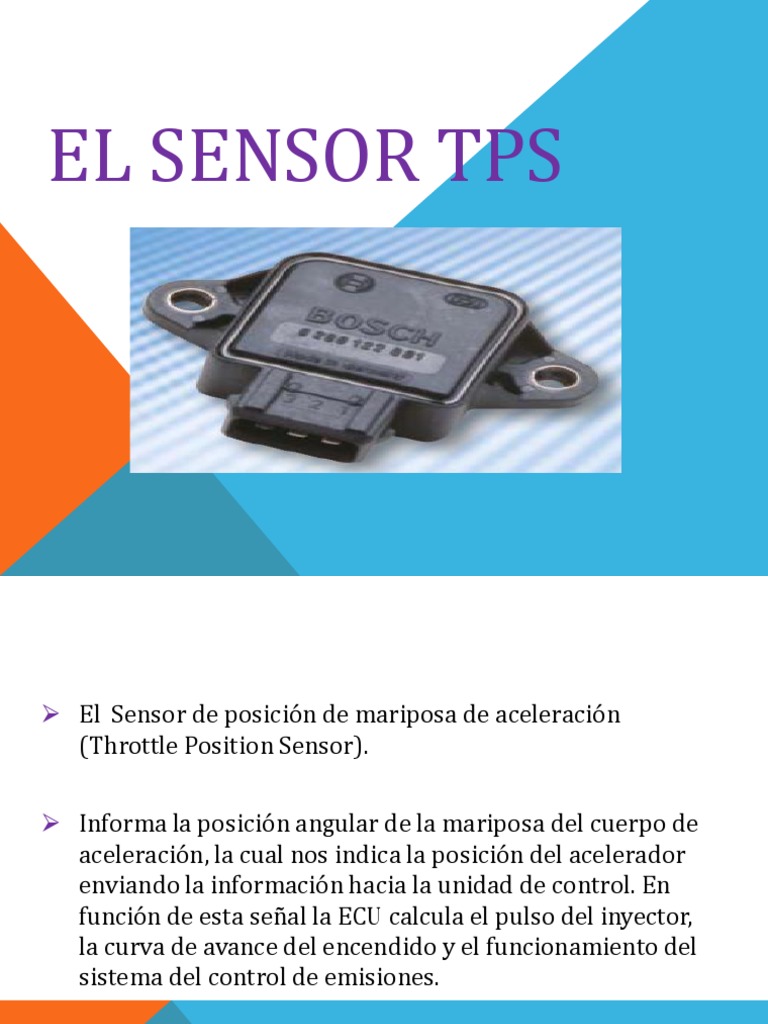EL SENSOR TPS I | PDF | Ingenieria Eléctrica | Bienes manufacturados