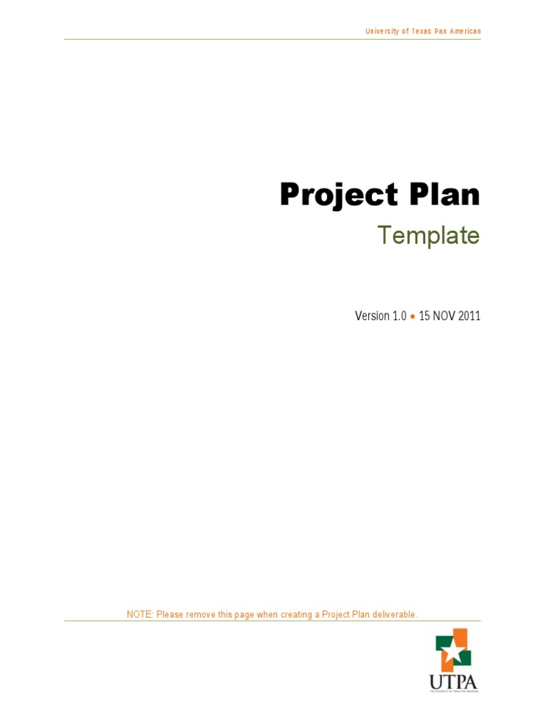 Project Plan Template | PDF | Performance Management | Quality Management