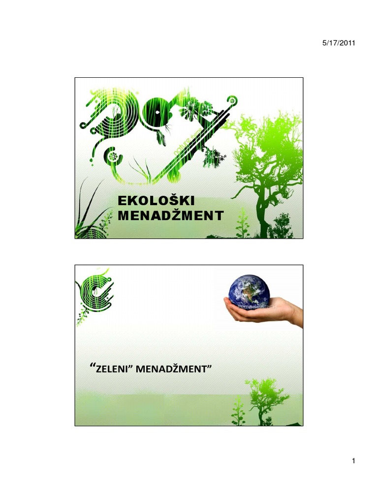 Ekoloski Menadzment | PDF