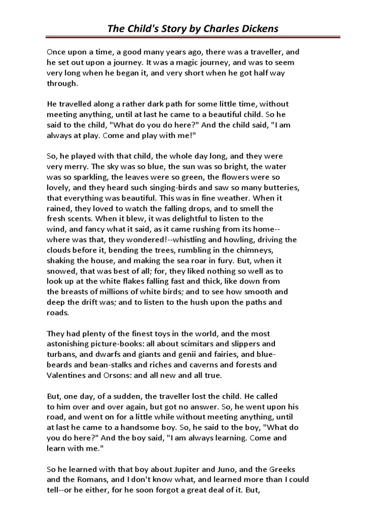 The Child's Story by Dickens | PDF | Wood | Nature