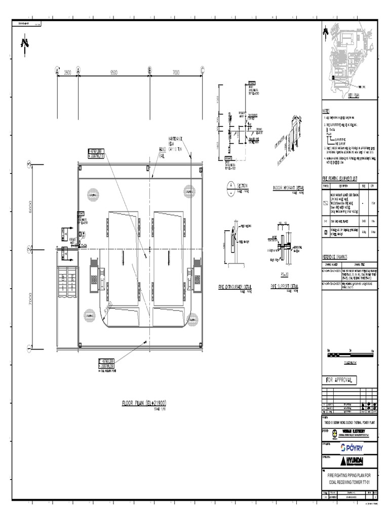 Md1-0-F-750!23!00163 Fire Fighting Piping Plan For Coal Receiving Tower ...