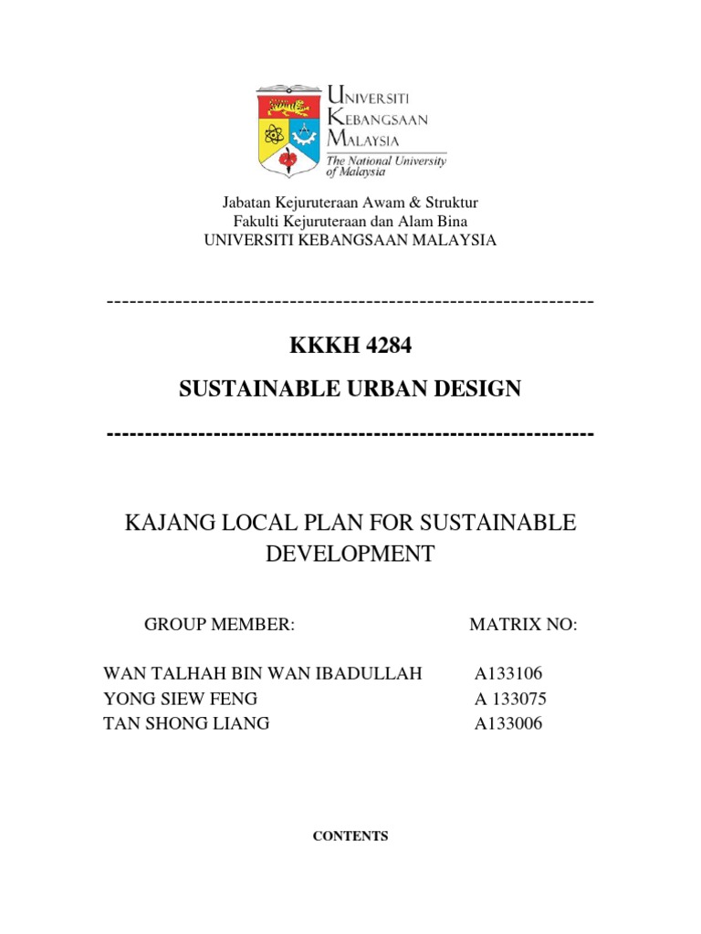 Kajang Local Plan Sustainable Development | PDF | Renewable Energy | Sustainability