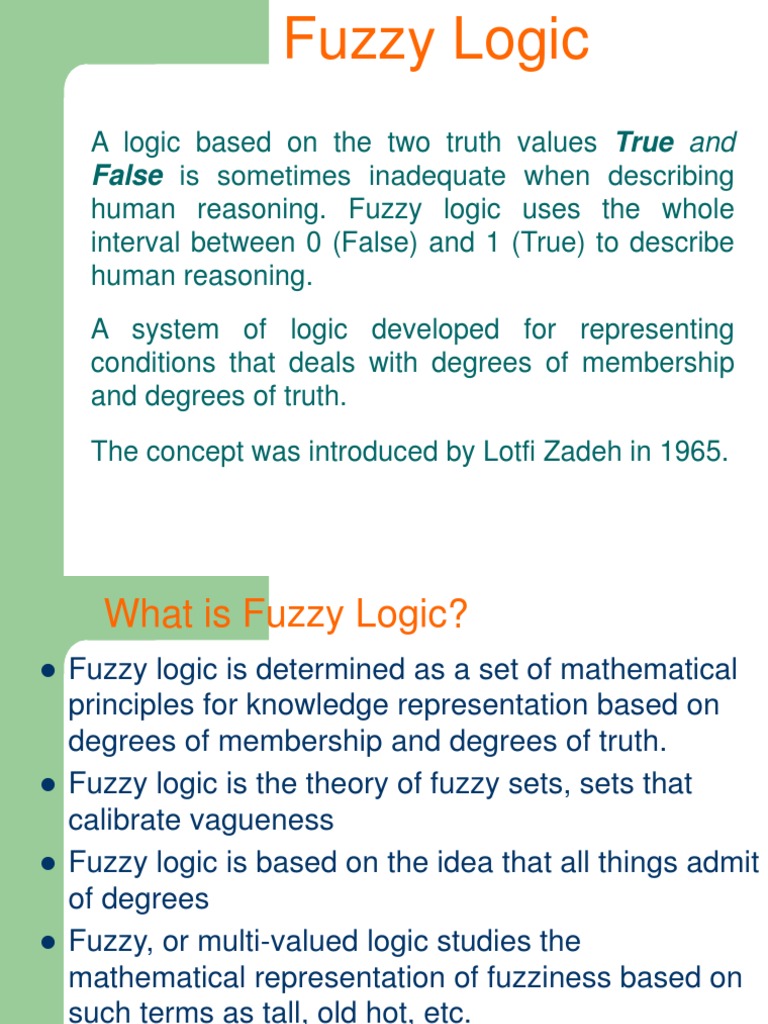 Fuzzy Logic | PDF | Fuzzy Logic | Logic
