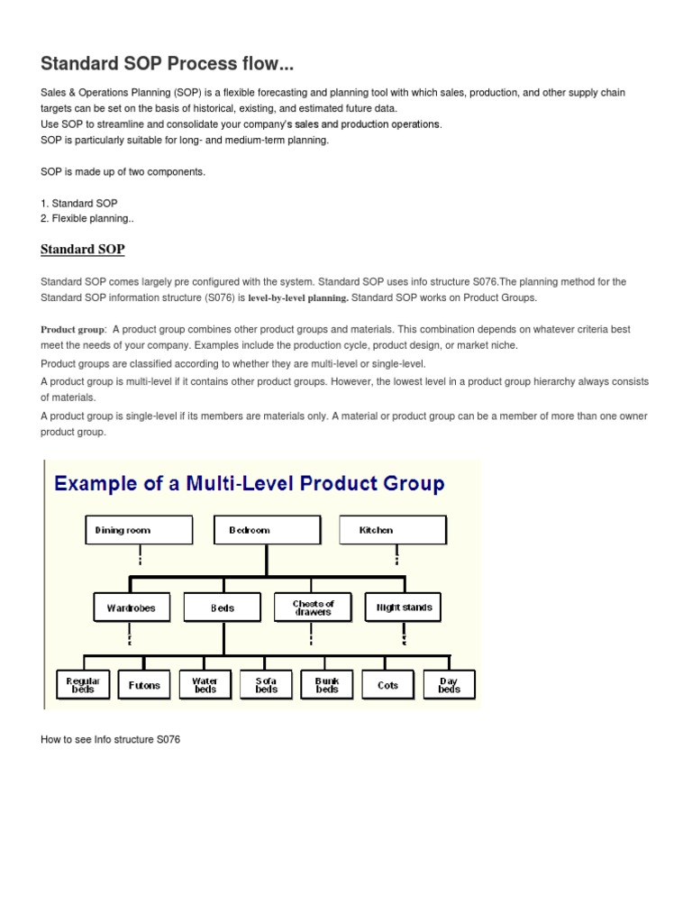 Standard SOP Process Flow | Computing | Technology