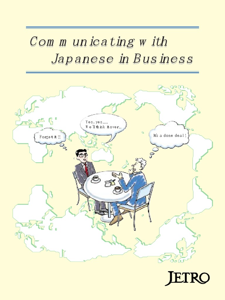 Communicating With Japanese in Business | PDF