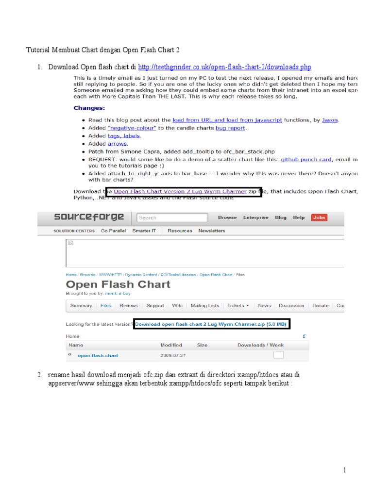 Tutorial Membuat Chart Dengan Open Flash Chart 2 | PDF