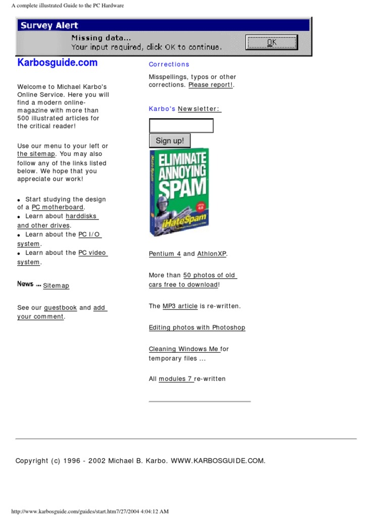 Computer - Repair - A Complete Illustrated Guide To PC Hardware - c2004 ...