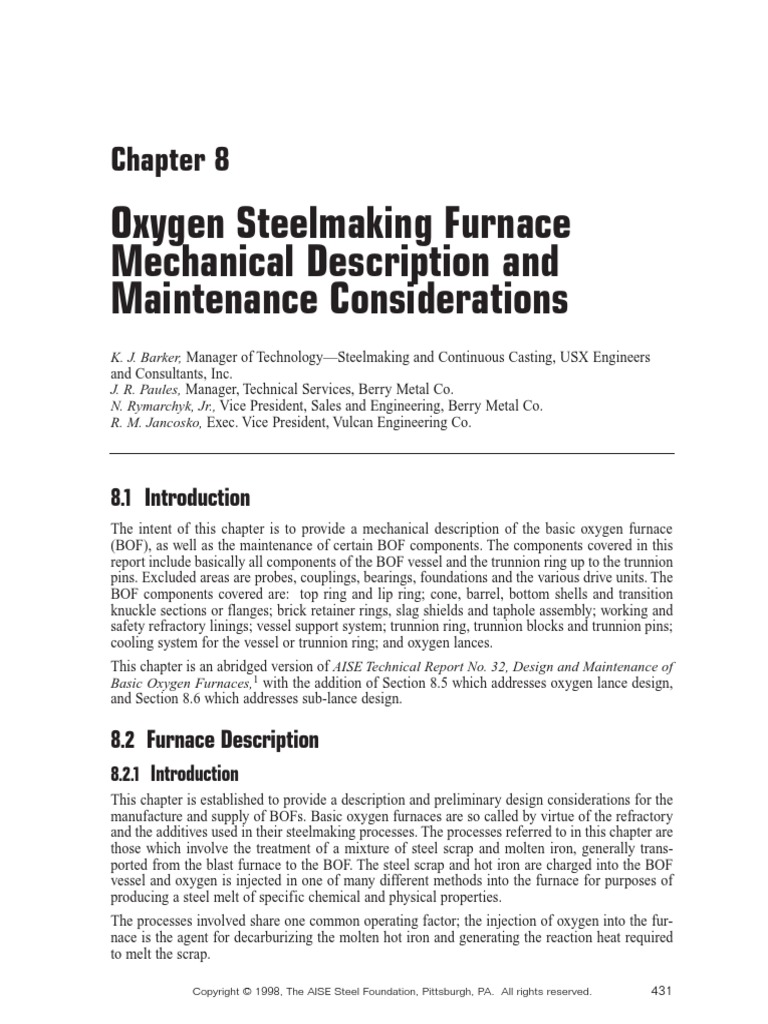 BOF Steelmaking Process | PDF | Steelmaking | Refractory