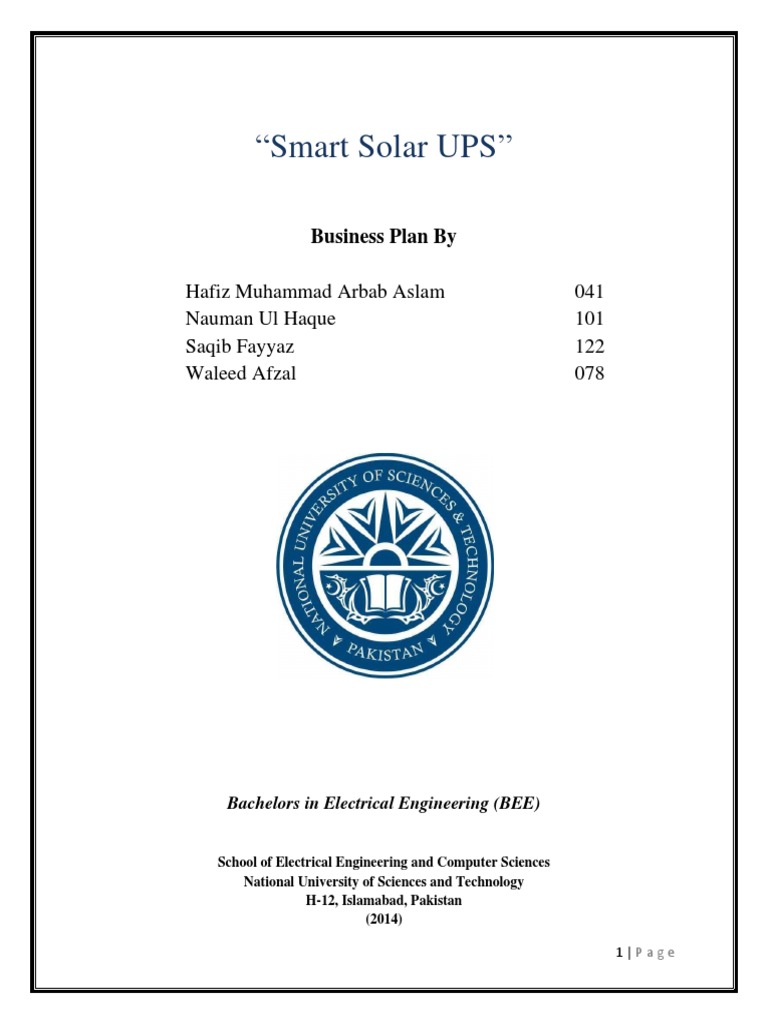 Business Plan | PDF | Solar Cell | Power Inverter