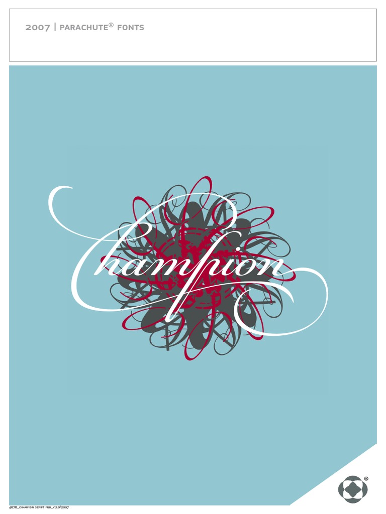 Parachute Champion Script Pro | PDF | Typefaces | Letter Case