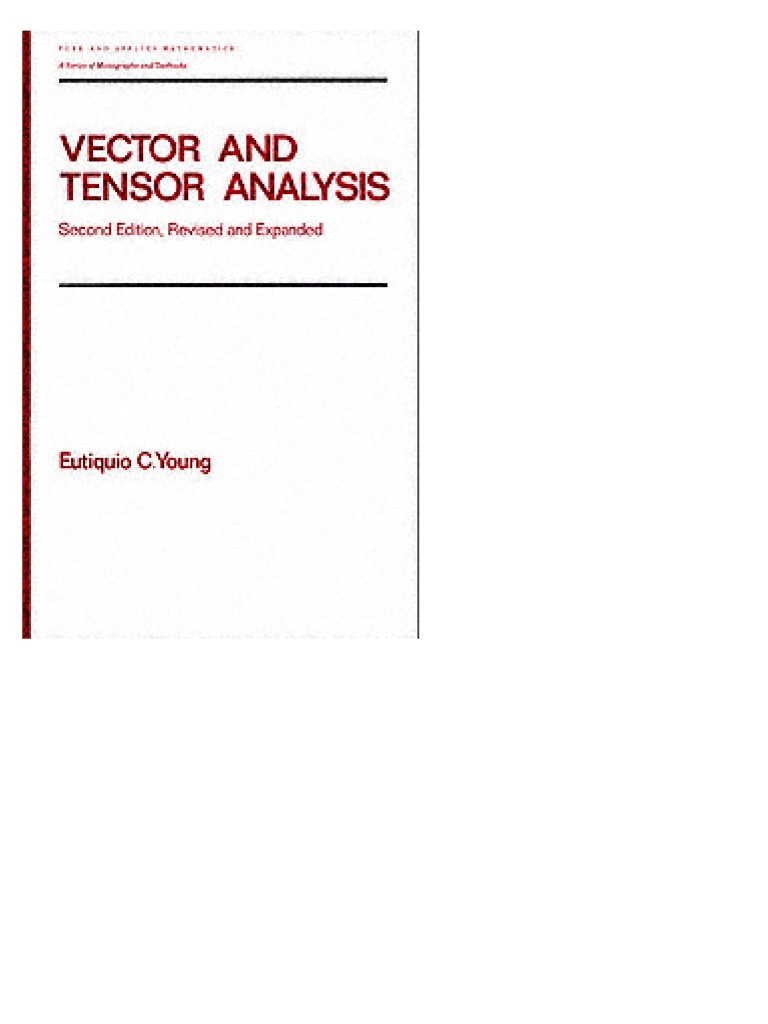 Vector Tensor Analysis 1993 | PDF | Euclidean Vector | Tensor