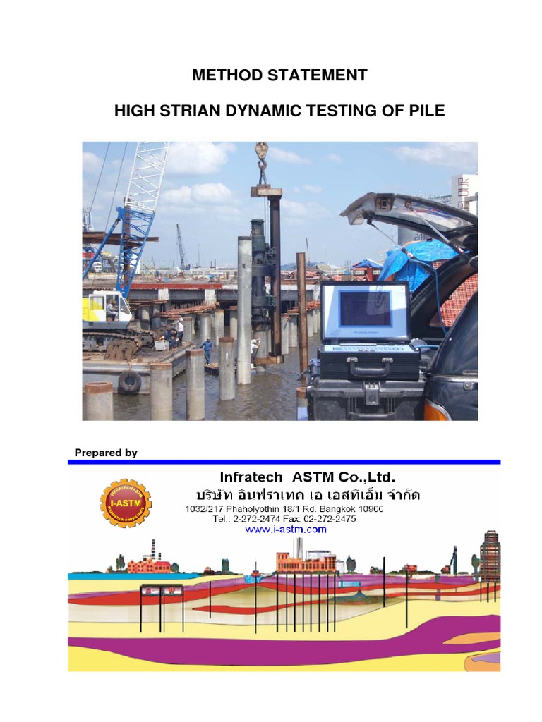 Method Statement Dynamic Load Test | PDF | Deep Foundation | Mechanical ...