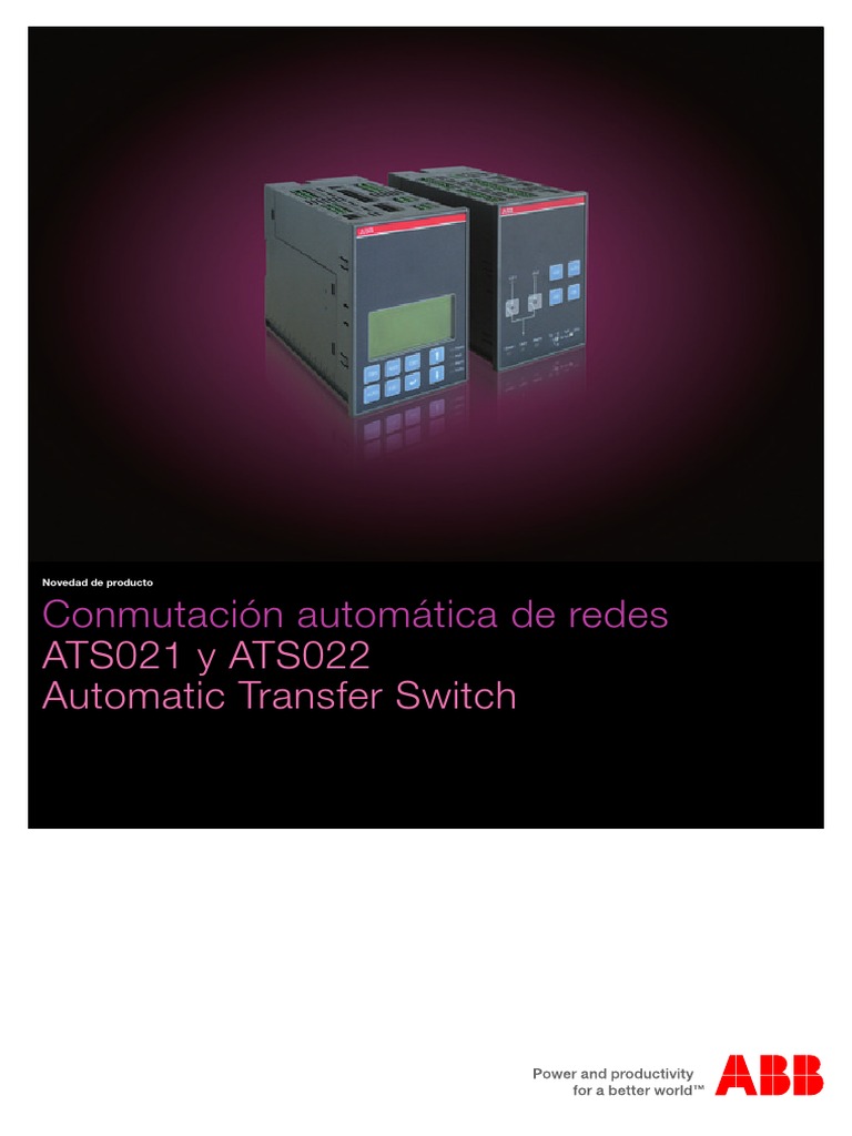 Brochure TS021 ATS022 | PDF | Conmutador de red | Electrónica