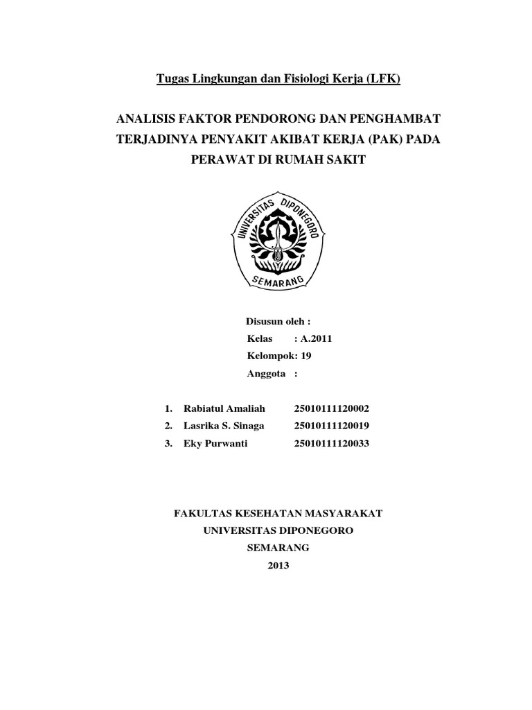 Faktor Pendukung Dan Penghambat Pak Perawat | PDF