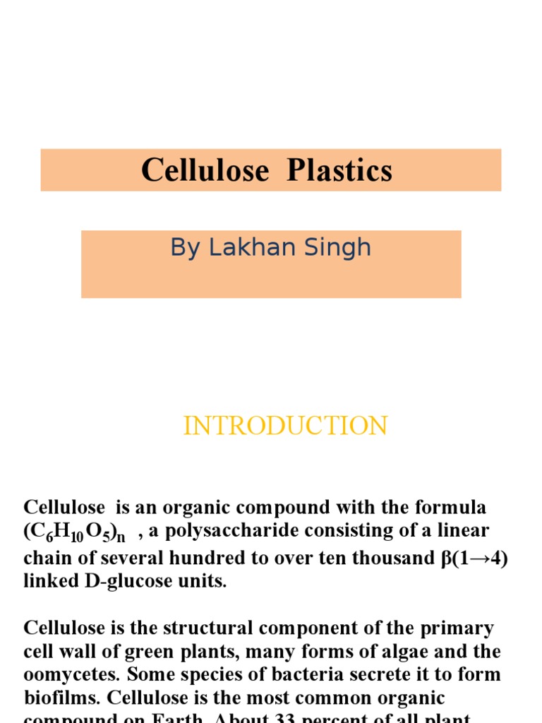 Cellulose Plastics | Cellulose | Chemical Substances